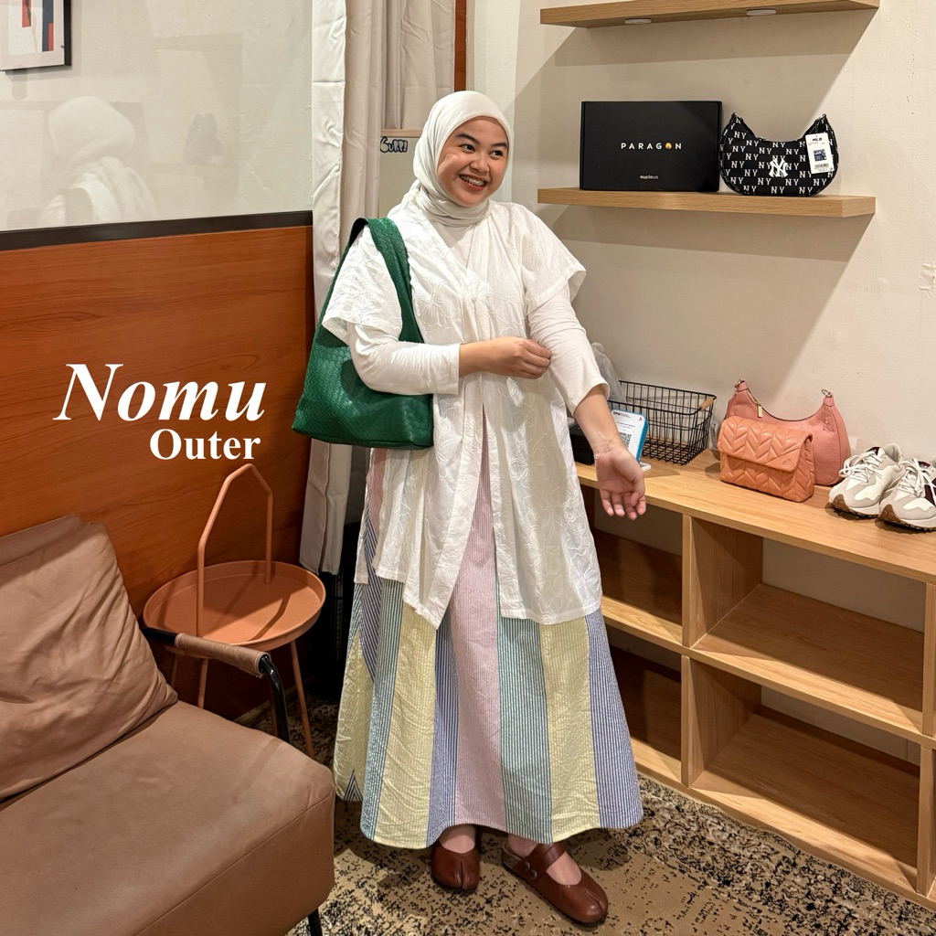 Jual Nomu Outer - Bertumbooh | LIMITED COLLECTION | Long Outer Bahan ...