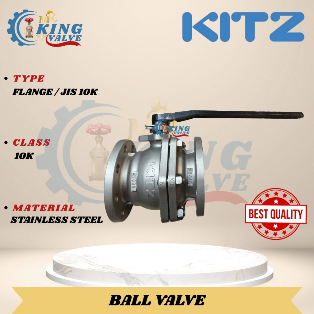 Jual BALL VALVE KITZ STAINLESS 2 1/2" - 6" inch FLANGE JIS 10K SS304 ORIGINAL | Shopee Indonesia
