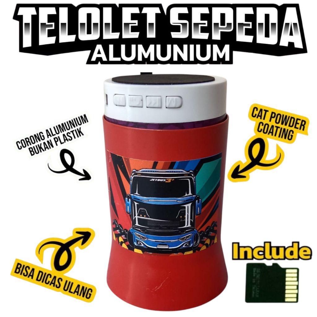 Jual NEW Klakson Telolet Basuri Sepeda alumunium bukan plastik | Shopee ...
