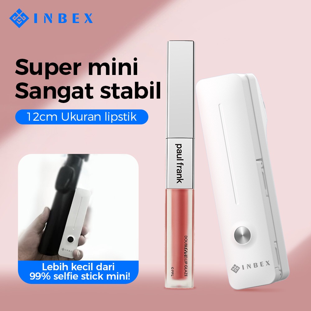 Jual [K] INBEX QT72M Tongsis Mini Selfie Vlog Bluetooth 12CM Ringkas ...