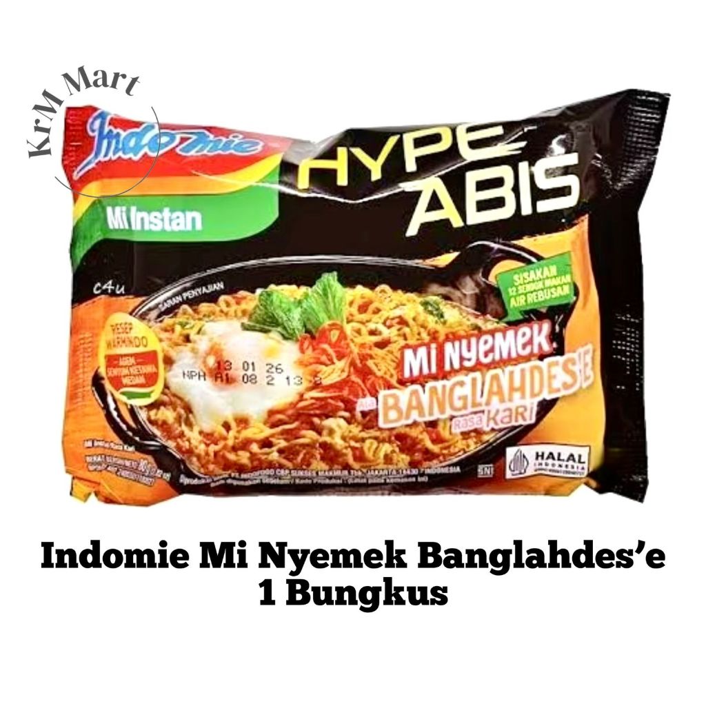 Jual Indomie Mi Nyemek Banglades'e rasa kari 1 bungkus mie instan hype ...