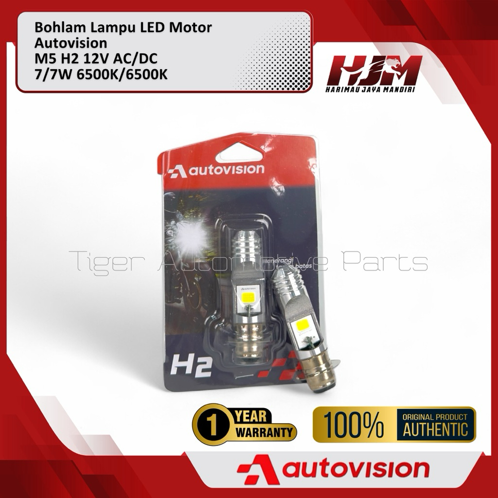 Jual Bohlam Lampu Motor LED M5 H2 H6 T19 9-85V AC/DC 7/7W 6500K Kaki 1 ...