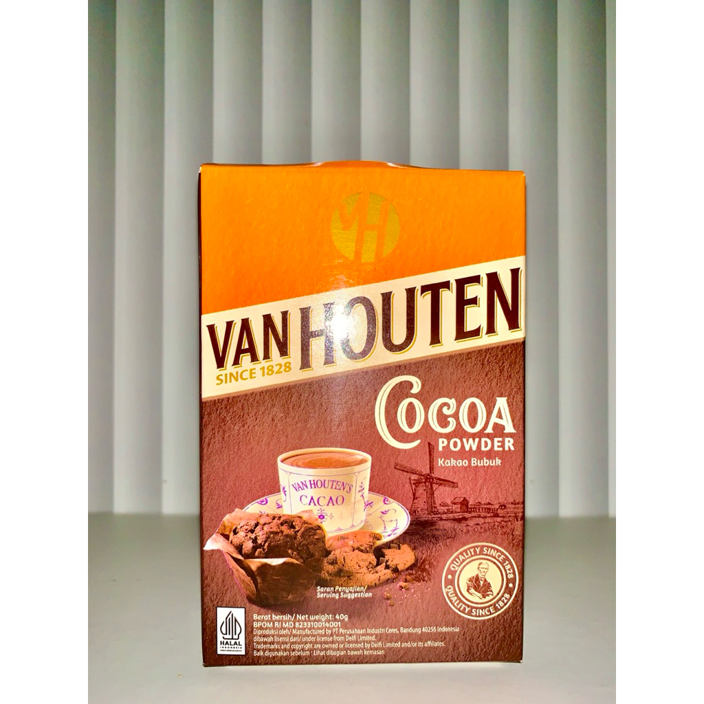 Jual VAN HOUTEN COCOA POWDER 40 GR COKLAT BUBUK | Shopee Indonesia