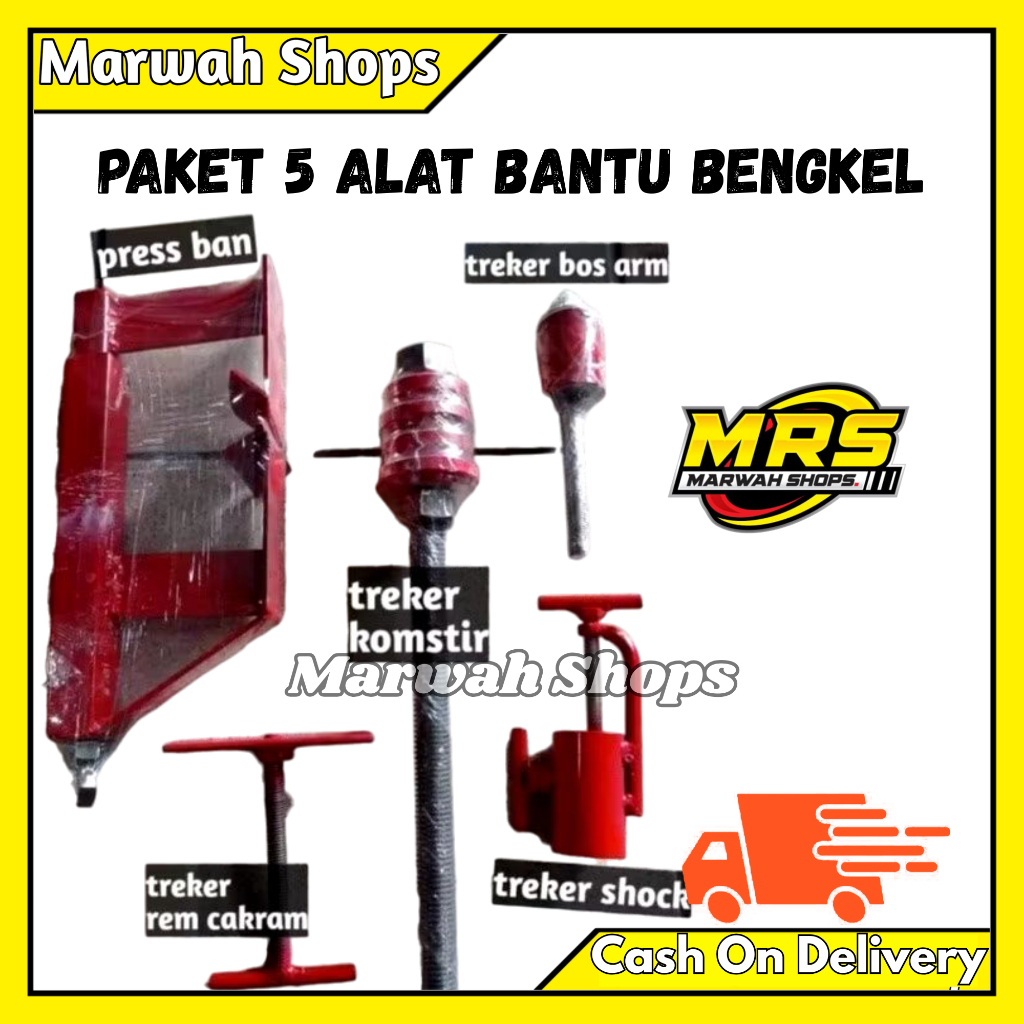 Jual Paket 5 Alat Bantu Bengkel Treker Shockbreaker Depan Press Ban ...