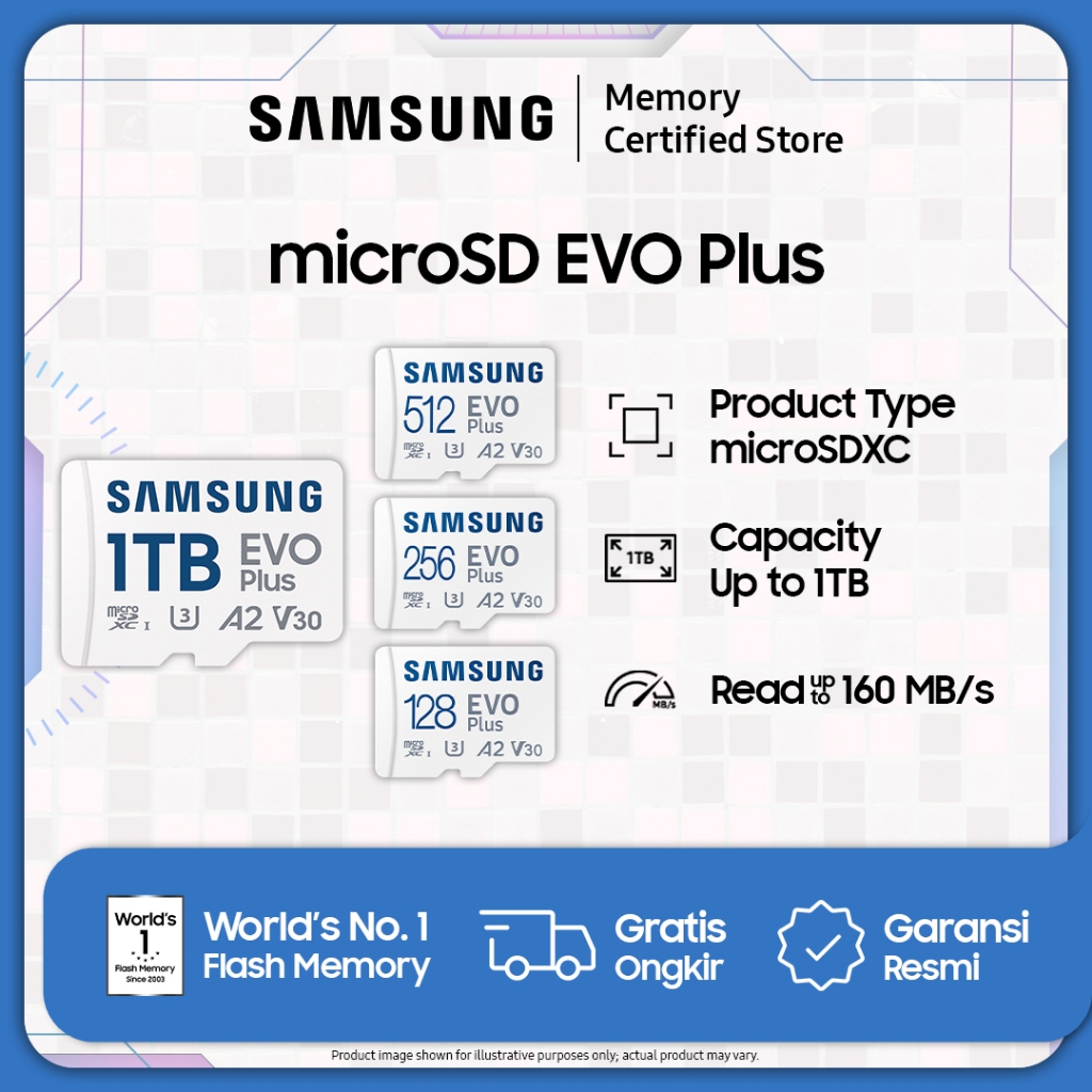 Jual Samsung microSD EVO Plus UHS-I - microSDXC - 128GB / 256GB ...