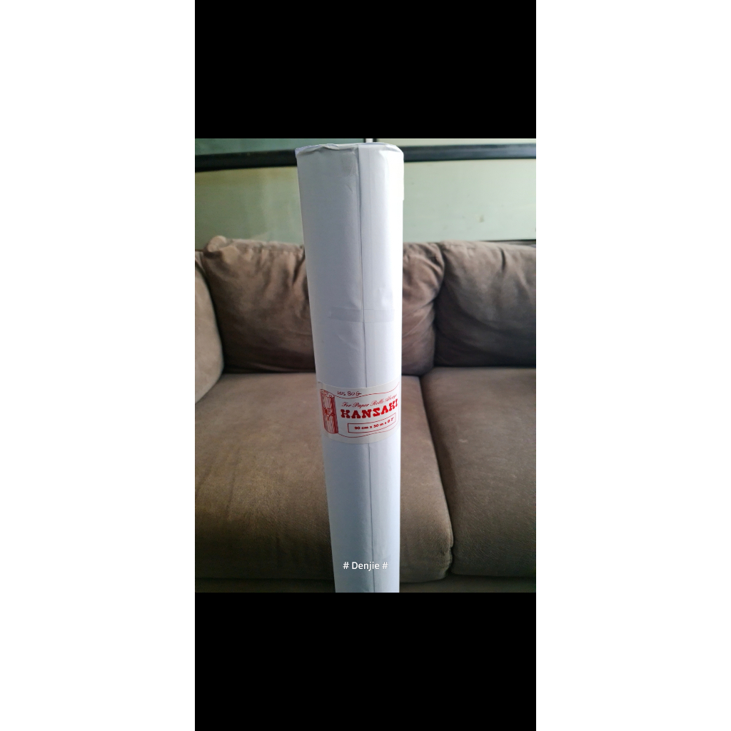 Jual KERTAS HVS ROLL PLOTTER 80 GSM A0 (36") 50 Meter | Shopee Indonesia