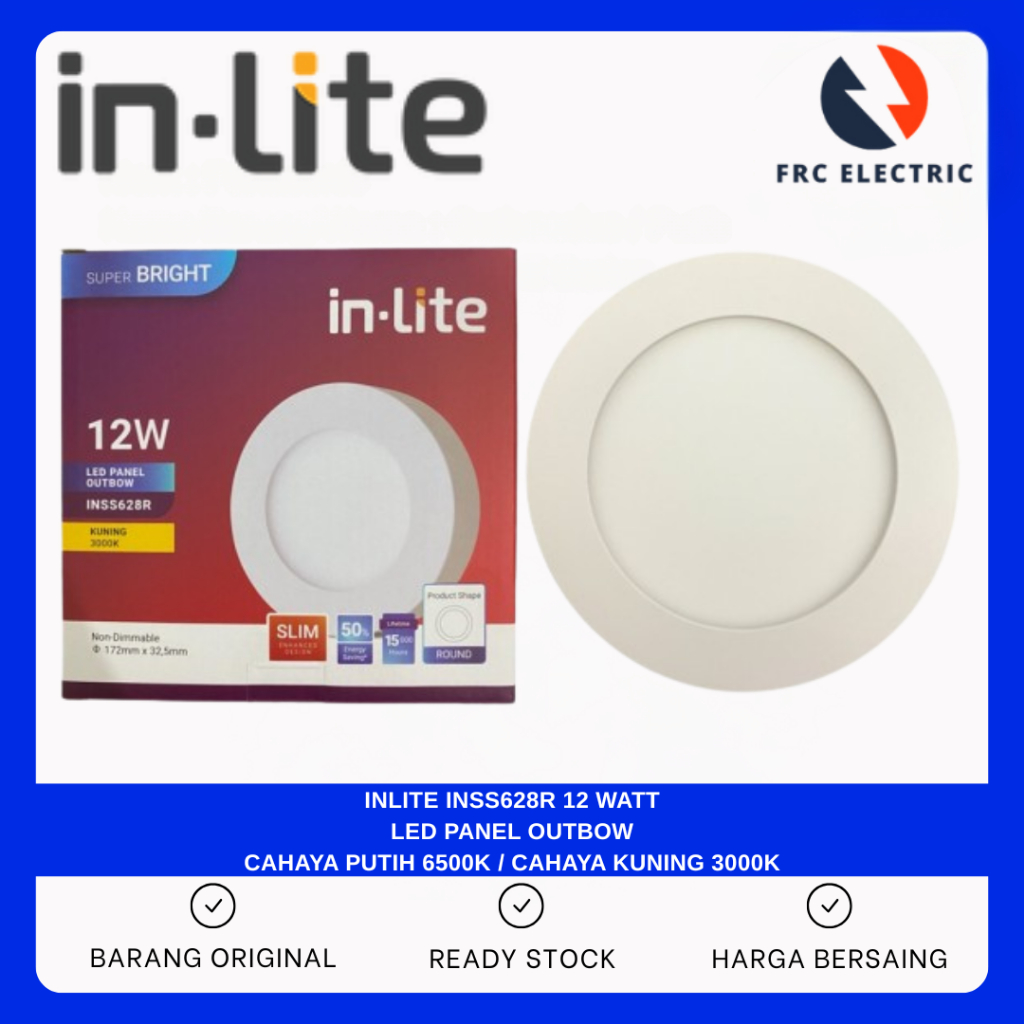 Jual Lampu Inlite INSS628R 12 Watt- Lampu Plafon Outbow 12 watt - Lampu ...