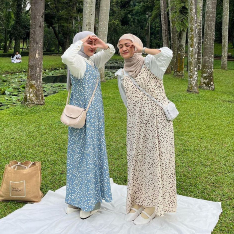 Jual OVERALL DRESS KOREAN STYLE / INARA OVERALL MOTIF / SLOOPY MOTIF ...