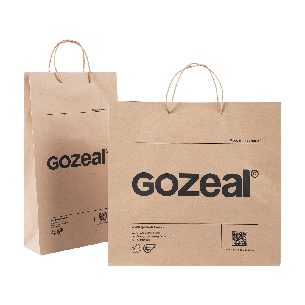 Jual Gozeal | Paperbag | Logo Brown | Shopee Indonesia