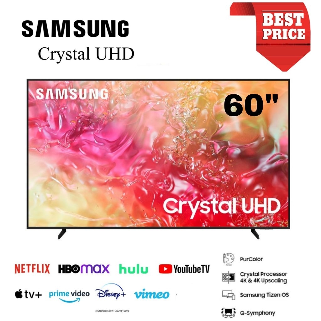 Jual TERMURAH! SAMSUNG Crystal UHD 4K Smart TV 60 Inch - TizenOS Dolby ...
