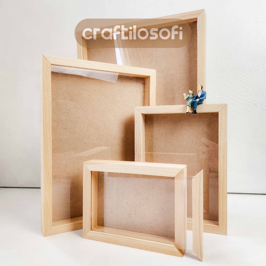 Jual Bingkai Frame Kayu 3D SLIDING Akrilik 2,1cm | Kotak Kayu Hantaran ...