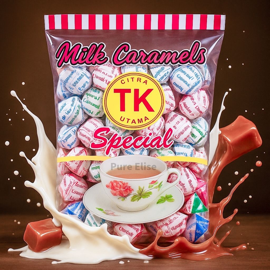 Jual Permen Susu Karamel Pangalengan | Milk Caramel TK & TS 200 gram ...
