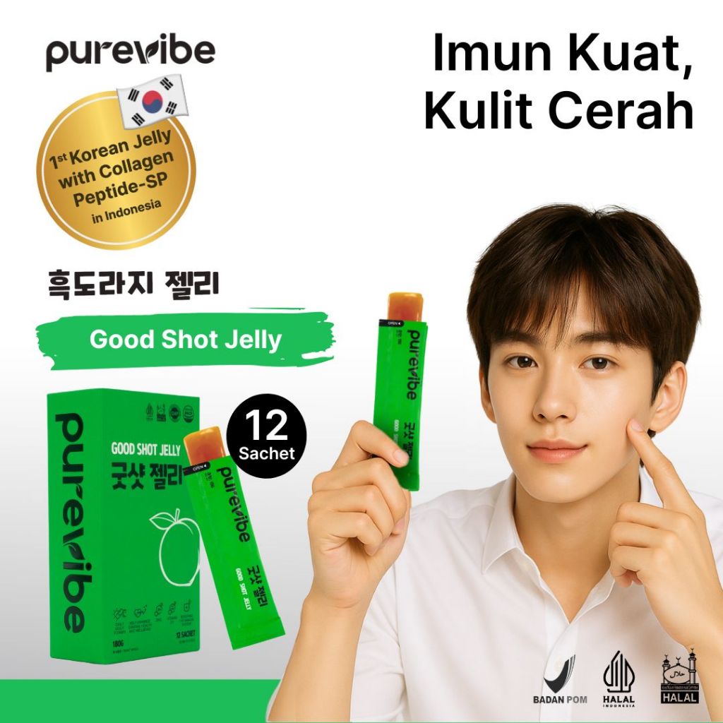 Jual PureVibe Collagen Jelly Good Shot - Imun Booster & Kulit Glowing ...