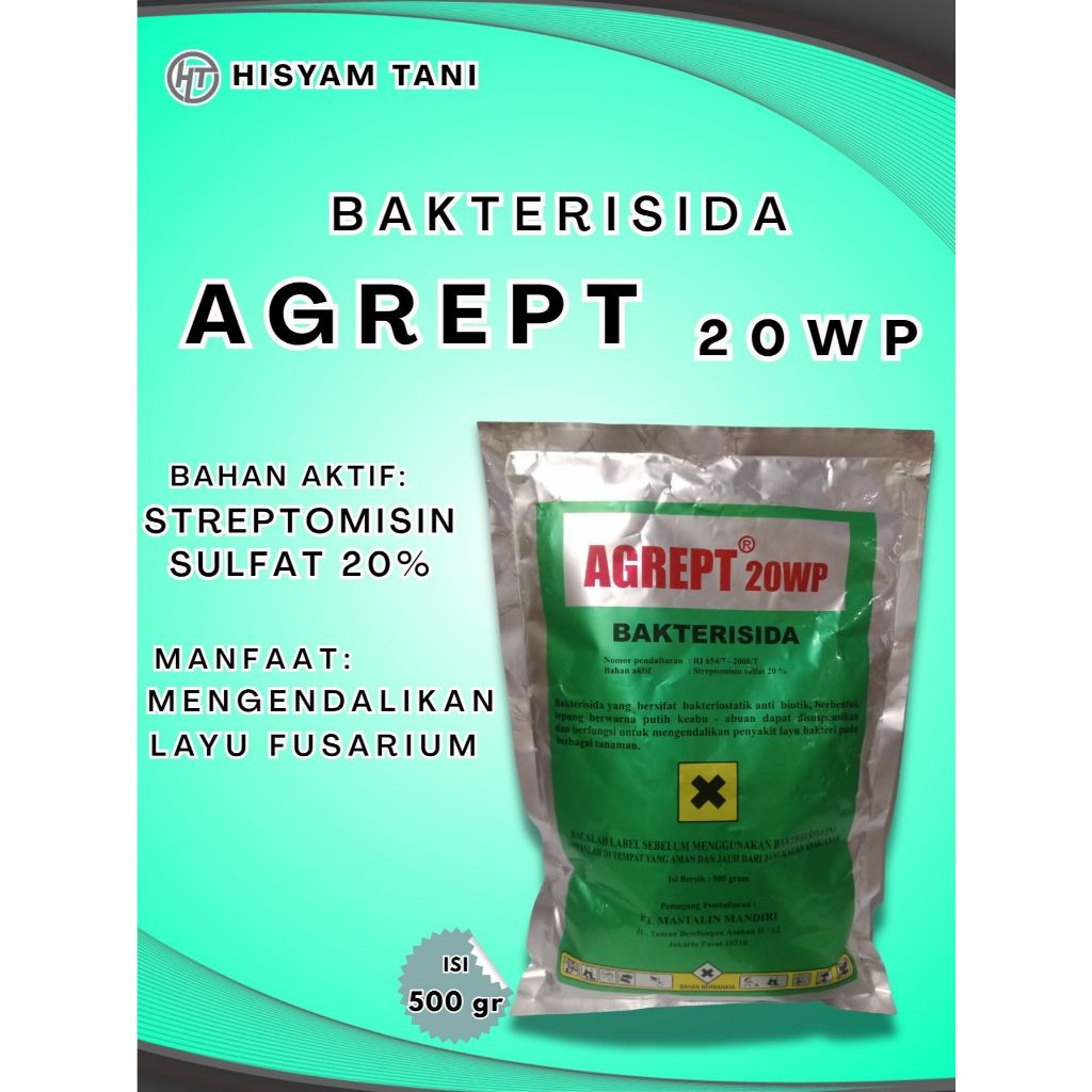 Jual BAKTERISIDA AGREPT 20WP (500 GRAM) | Shopee Indonesia