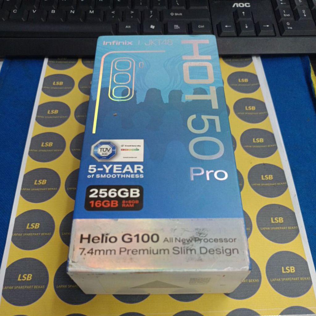 Jual DUS BOX HANDPHONE INFINIX HOT 50 PRO ORIGINAL BEKAS | Shopee Indonesia