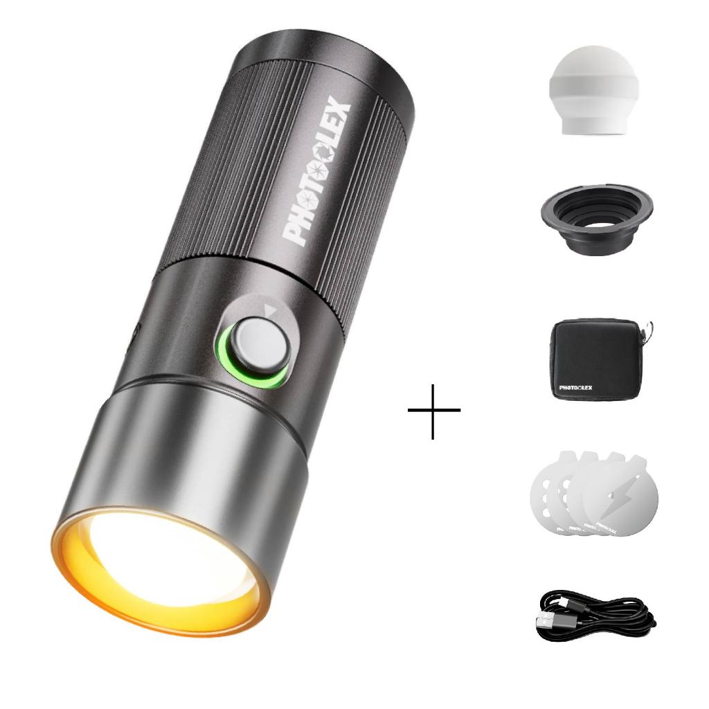 Jual PHOTOOLEX Official New Release Four Colors Photography Flashlight ...