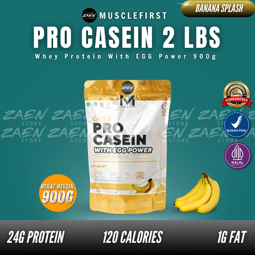 Jual M1 Muscle First pro Gold Pro Casein 2 Lbs With egg power BPOM ...