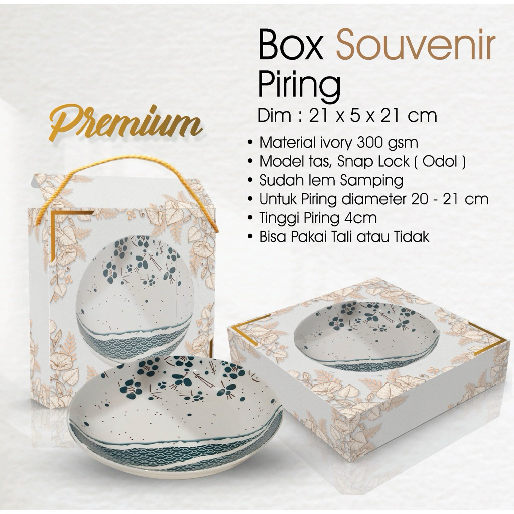 Jual Box Souvenir Piring Uk. 21 x 5 x 21 cm Model Odol Odol (Min Order ...