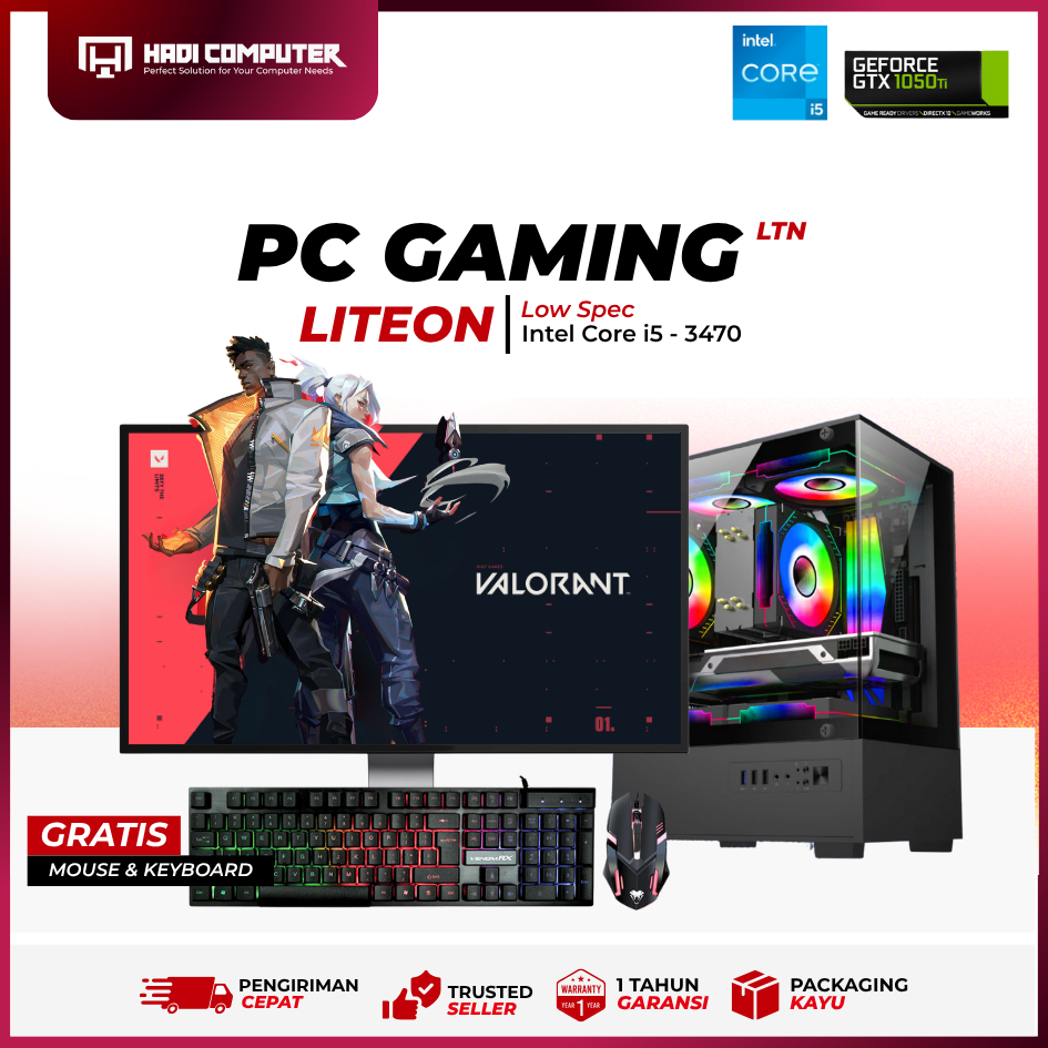 Jual PC GAMING MURAH FULSETT 19" CORE i5 VGA GT 730 RAM 8 PSU 500 WATT SSD 256 GB HDD 500 GB ...