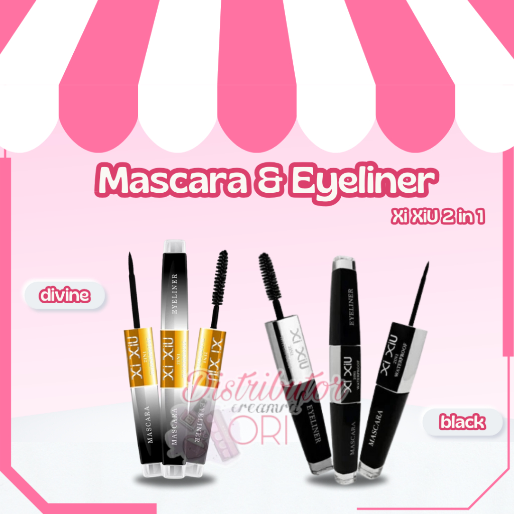 Jual XI XIU 2in1 Mascara Eyeliner | Divine mascara Xixiu maskara ...