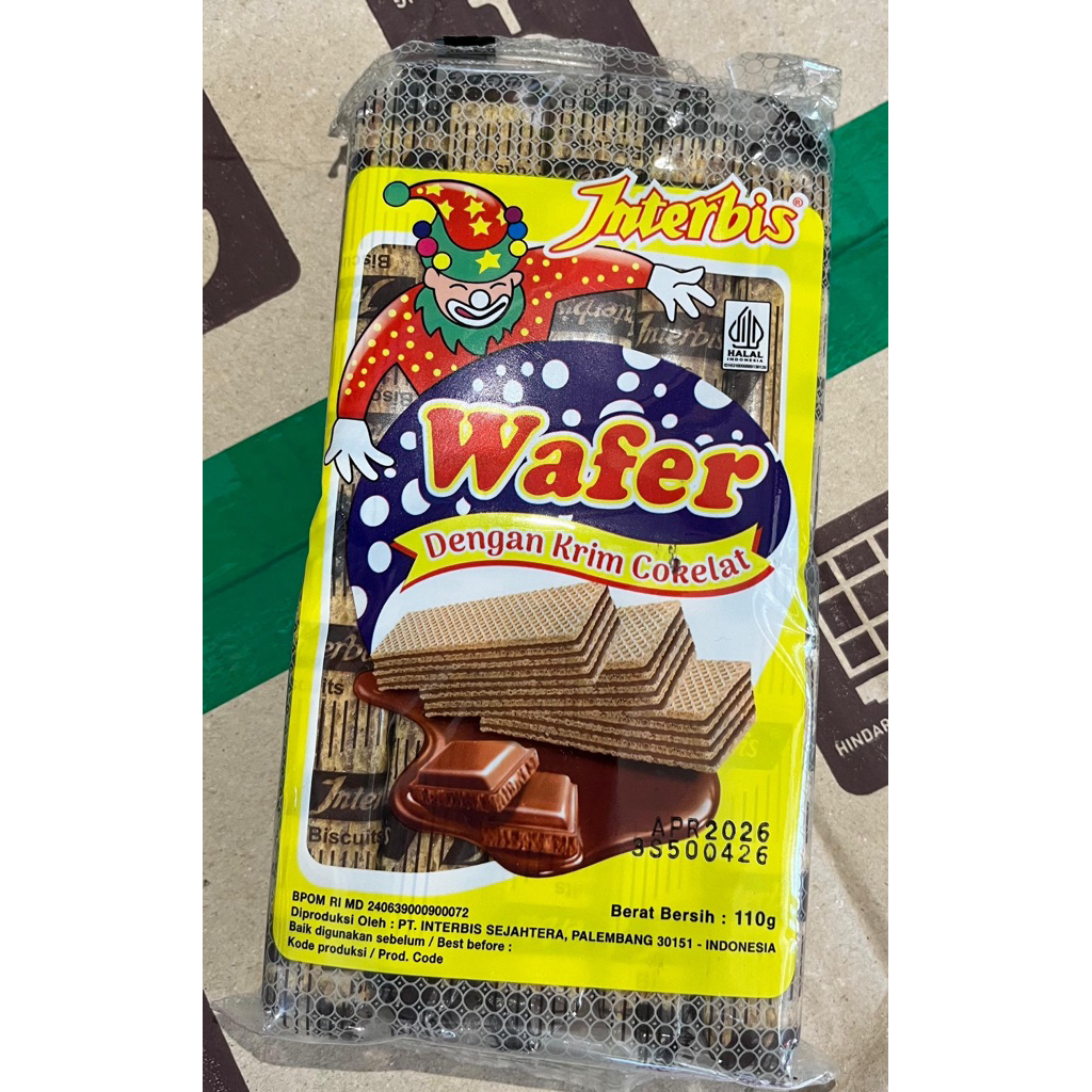 Jual INTERBIS WAFER COKLAT / ROTI ES | Shopee Indonesia