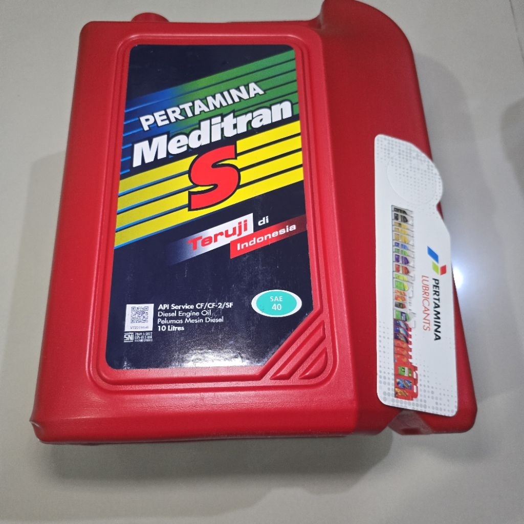 Jual OLI MEDITRAN S 10L SAE 40 OIL MESIN PELUMAS PERTAMINA 10 LITER | Shopee Indonesia