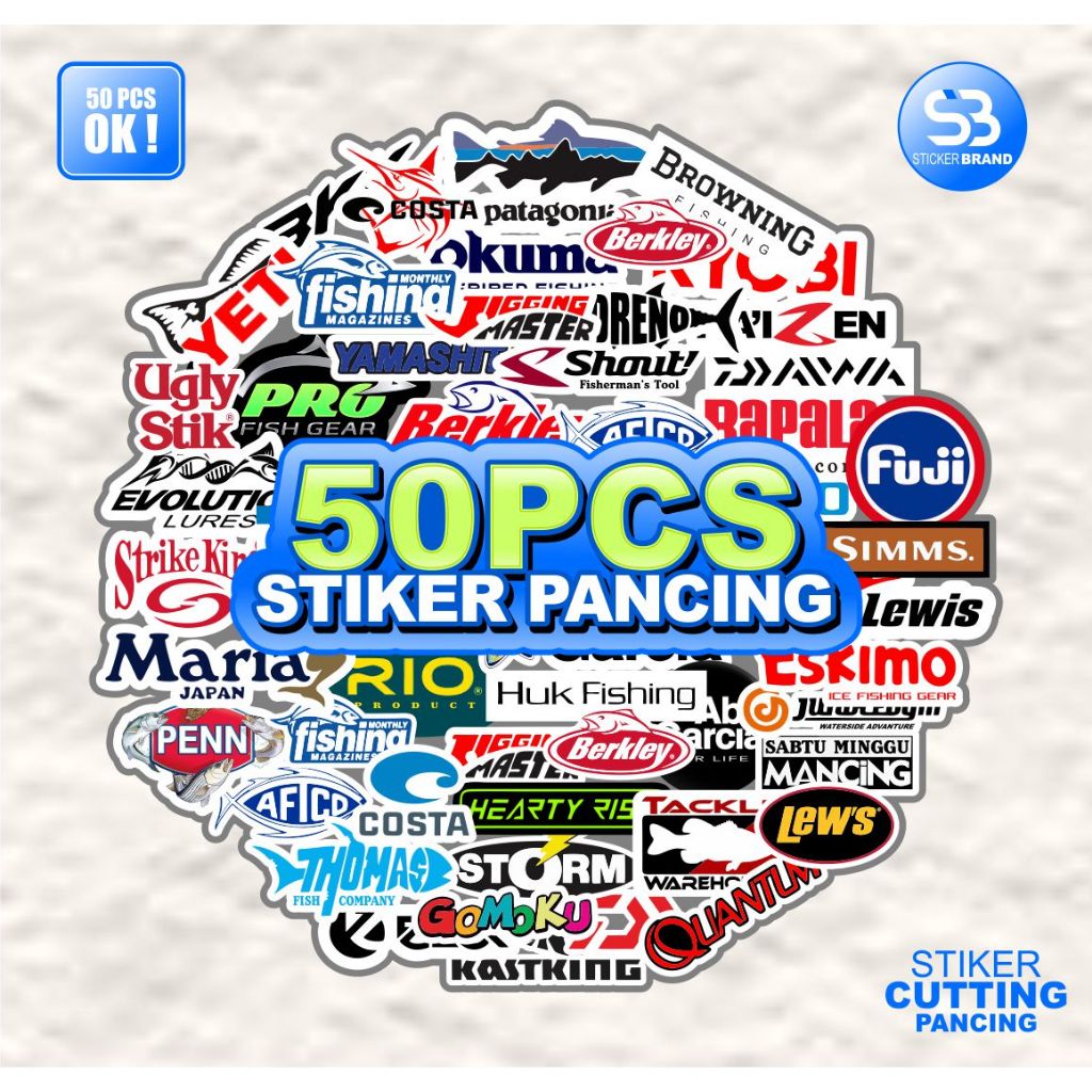 Jual Stiker Mancing Mania Brand Sticker Pancing bahan bagus awet dan ...