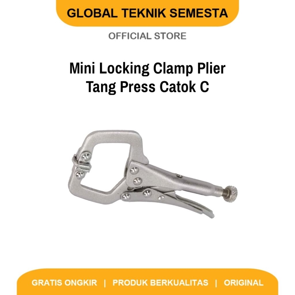 Jual Tang Clamp C Mini Locking Plier Press Catok Ragum Bais Penjepit ...