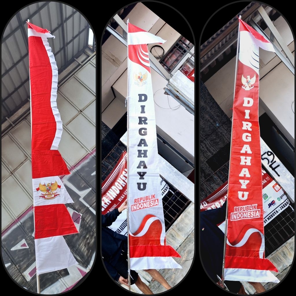 Jual Umbul umbul 3 meter dan umbul umbul dirgahayu | Shopee Indonesia