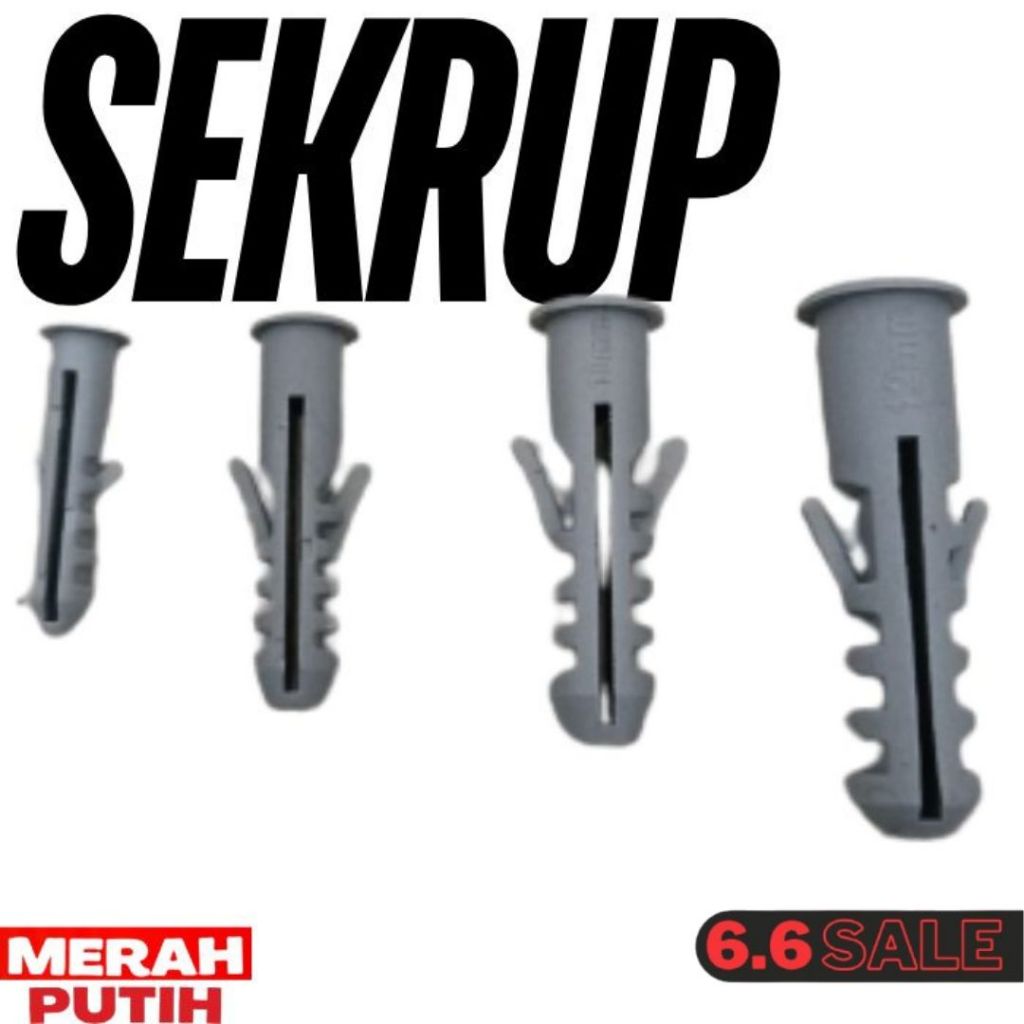 Jual Pengait Sekrup Bor Tembok Baut Tembok S6 S8 S10 S12 Expander | Shopee Indonesia