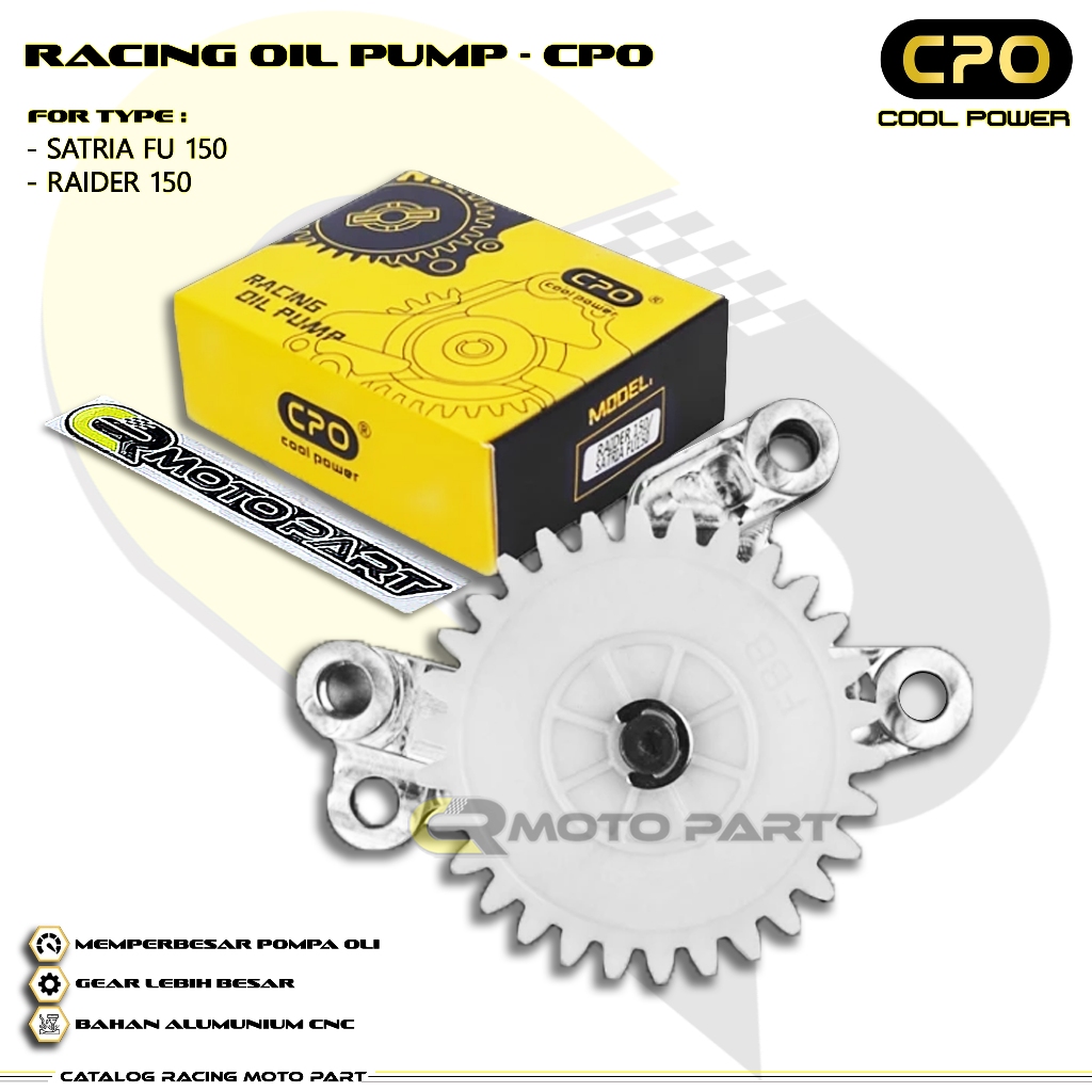 Jual Oil Pump CPO Cool Power Satria FU FI 150 Raider 150 GSX 150 Pompa ...