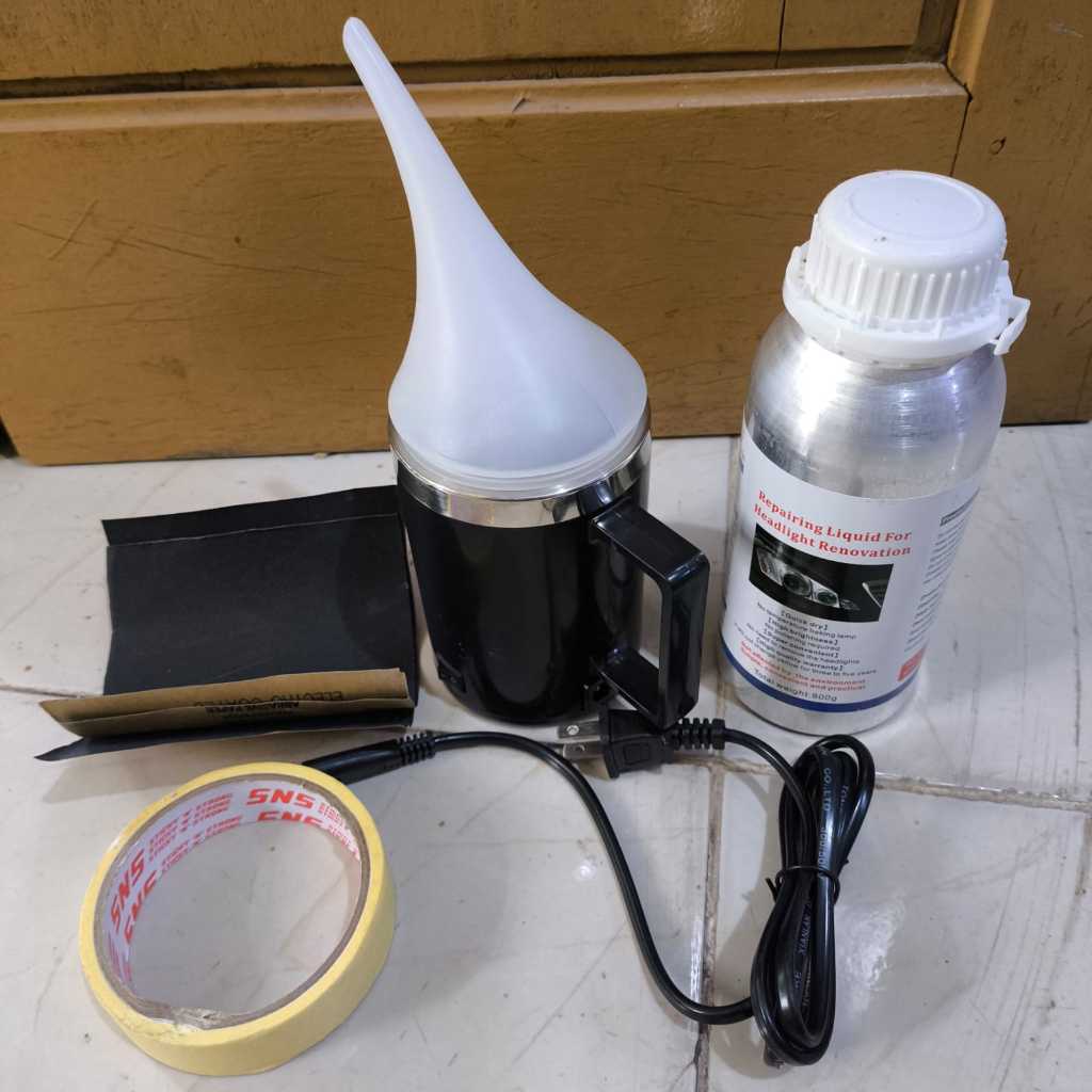 Jual Paket Alat Nano burn Coating Pembersih Headlamp lampu depan mobil ...