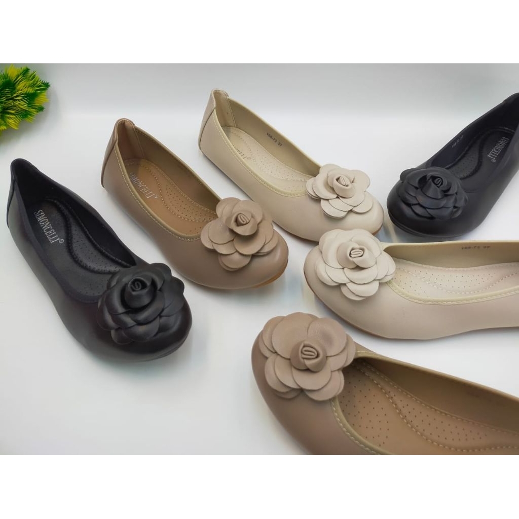 Jual SIMONCELLI Sepatu flat wanita sepatu kerja sepatu fashion sepatu ...
