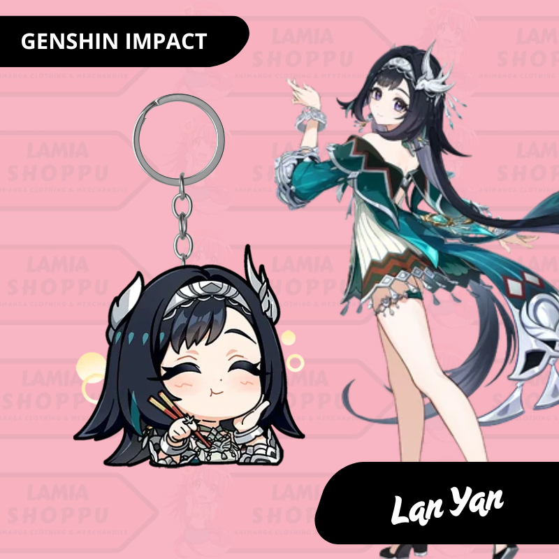 Jual Gantungan Kunci Genshin Impact | Ganci Lan Yan | Keychain Merch ...
