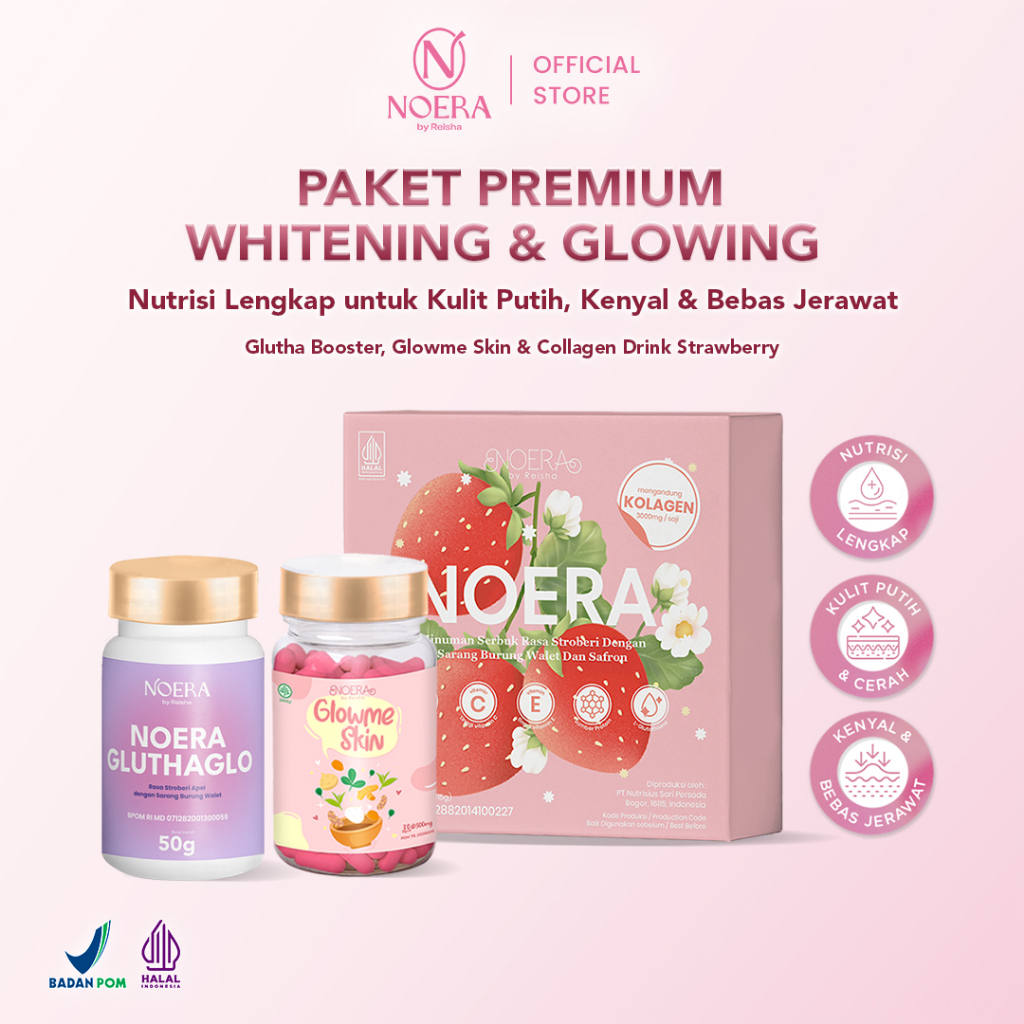 Jual Noera Paket Premium Whitening & Glowing Improved Formula | Noera ...