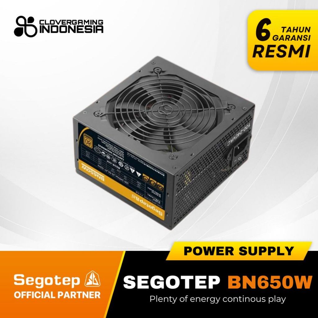 Jual Segotep BN650W Power Supply 650W 80+ Bronze Flat Cable Non Modular ...
