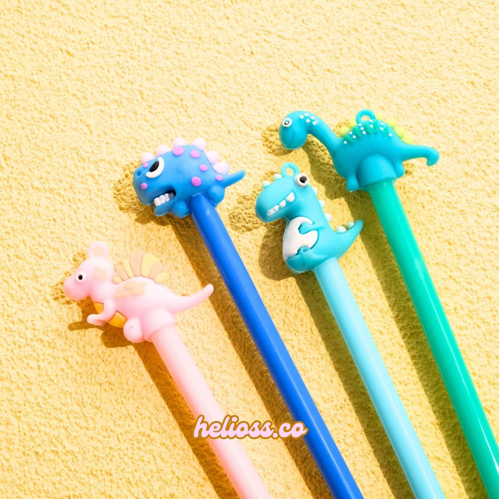 Jual PULPEN GEL KARAKTER DINOSAURUS DINO GEL PEN PENA BOLPOIN UNIK LUCU ...