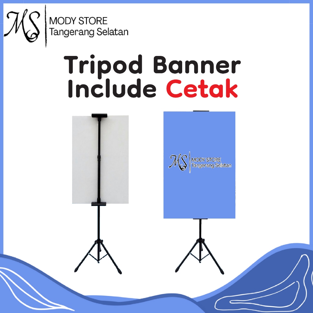 Jual Tripod Banner Include Cetak Banner / Tripod Stand Banner / Tripod Banner / Tripod Display ...