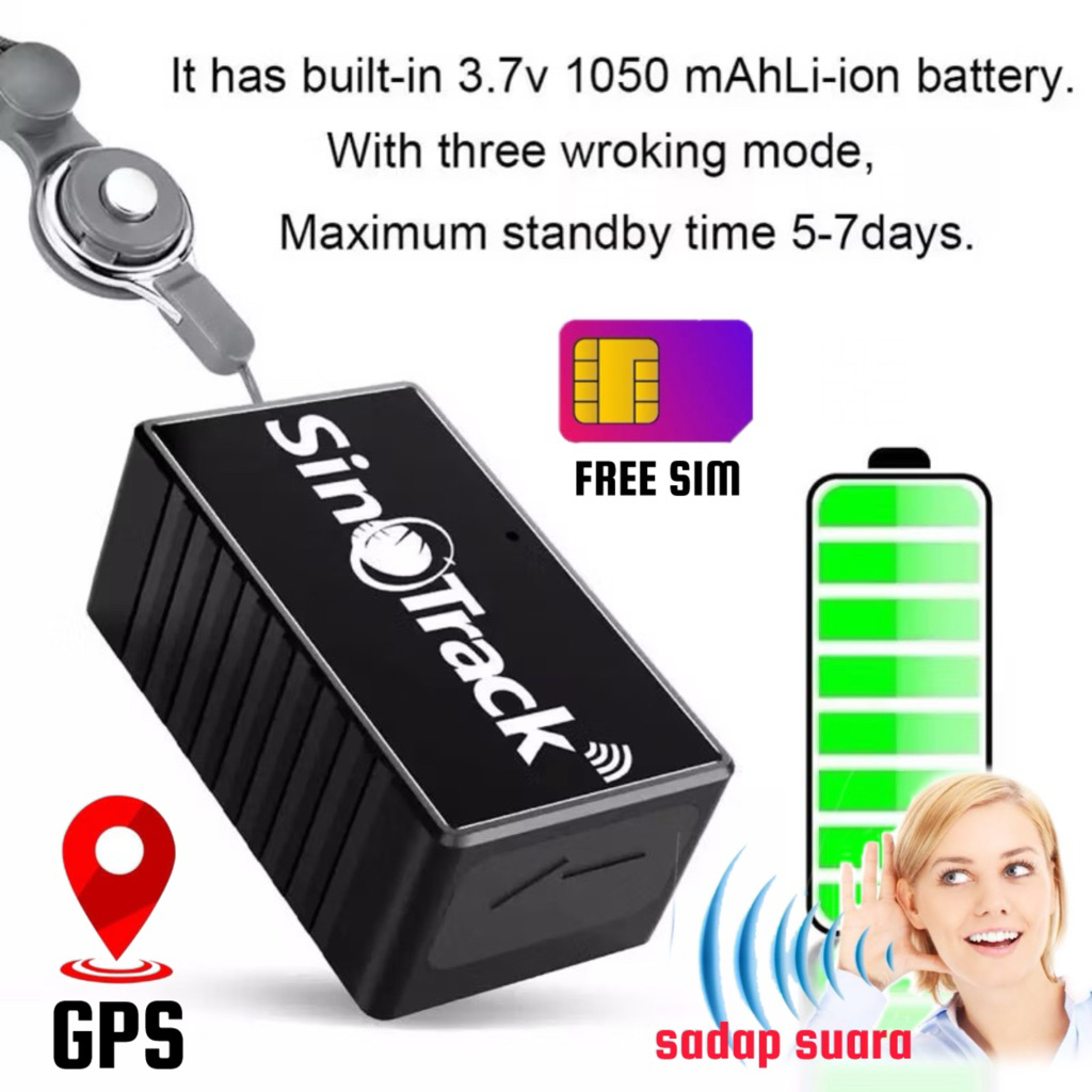 Jual NEW SINOTRACK GPS TRACKER MINI PORTABLE Monitor Suara Posisi ...