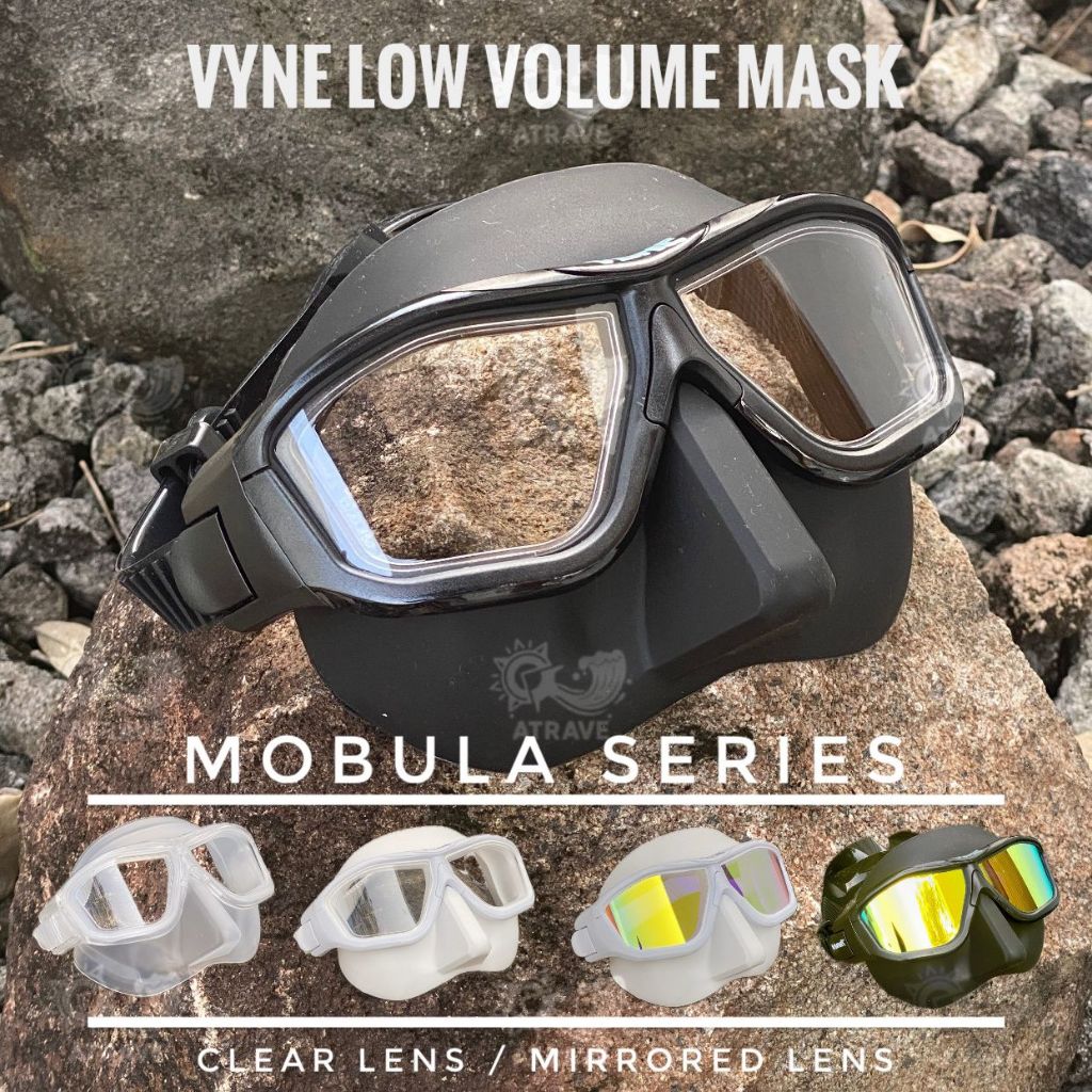 Jual VYNE V3 MOBULA Low Volume Mask Freediving Spearfishing Menyelam ...