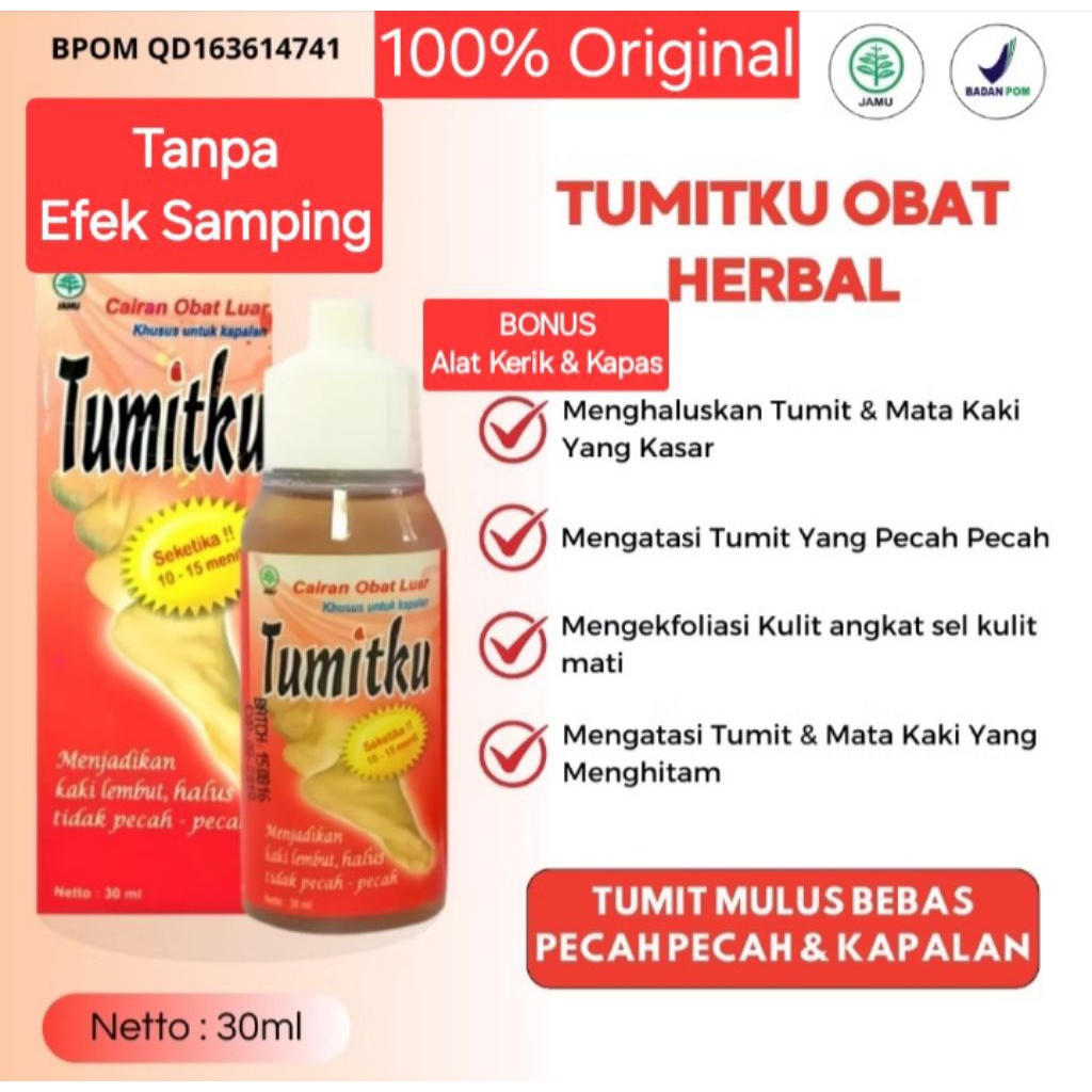 Jual ASLI 100% ORIGINAL Tumitku 30 ML Penghilang Kapalan Penghilang ...
