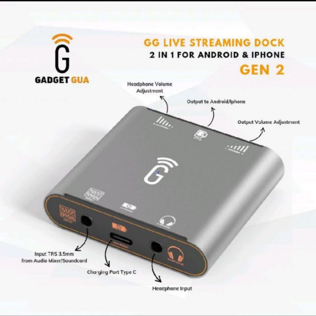 Jual GG LIVE STREAMING DOCK 2 IN 1 GEN 2 SILVER | Shopee Indonesia