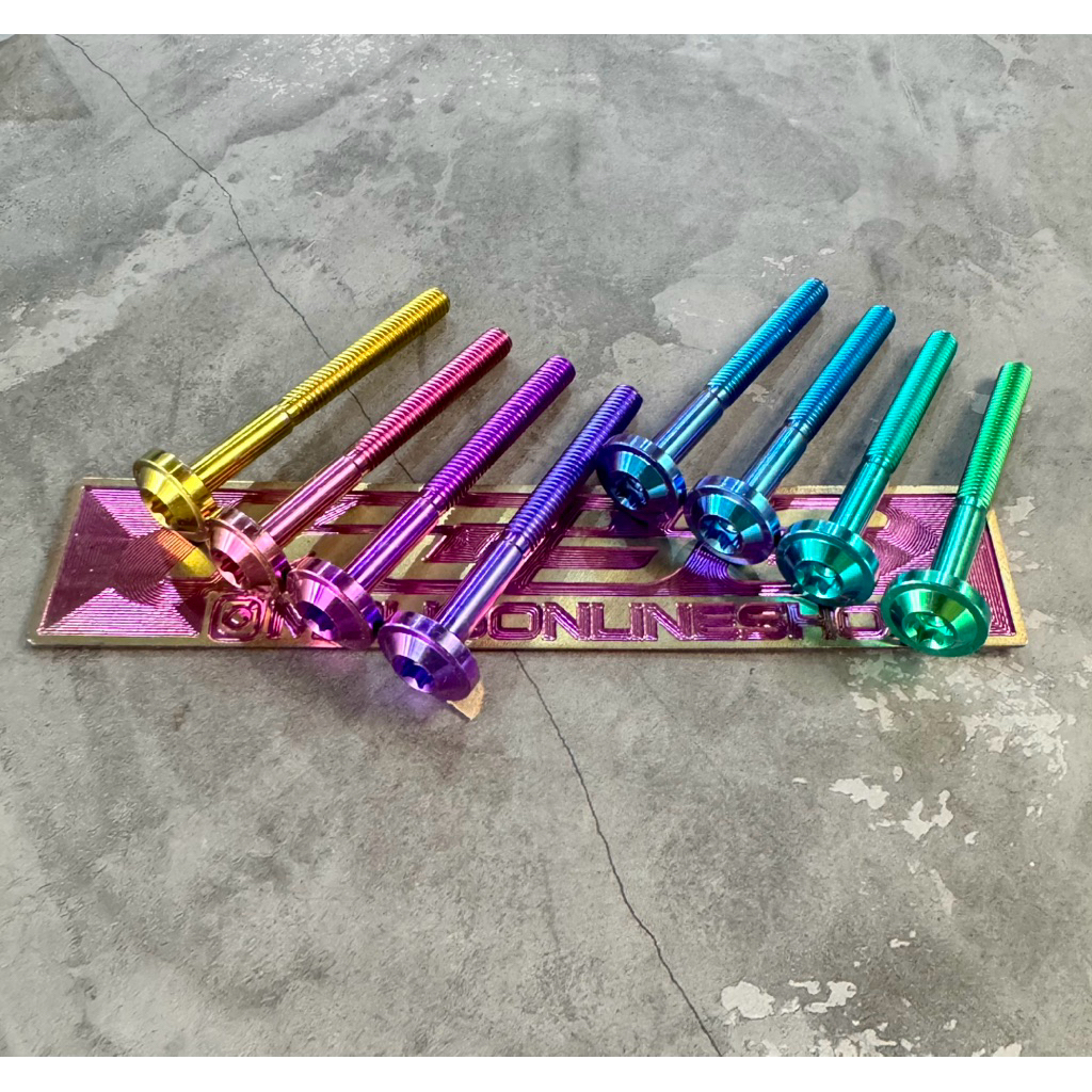 Jual Baut Titanium M 6 x 60 Drat 10 x 60 Big Head | Shopee Indonesia