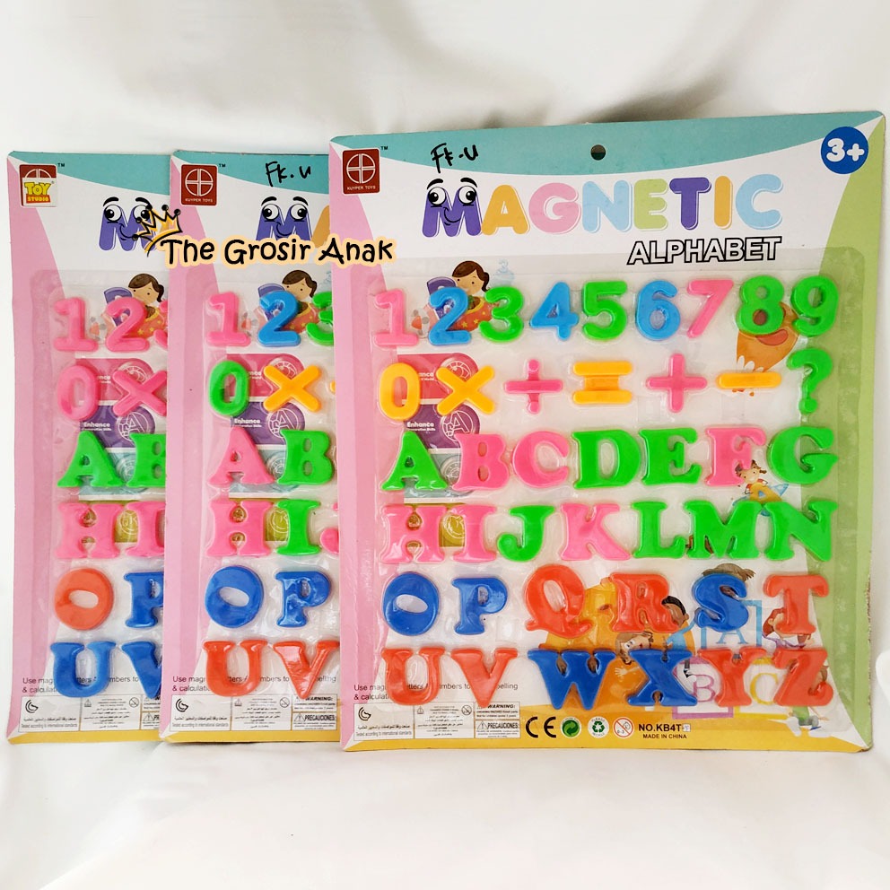 Jual TGA Magnetic Alphabet Huruf & Angka Magnet Mainan Edukasi Belajar ...