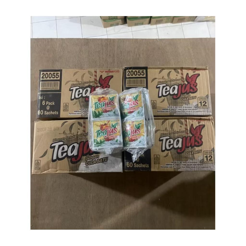 Jual Tea jus Gula Batu Per Dus 6 x 6 60 Renceng | Shopee Indonesia