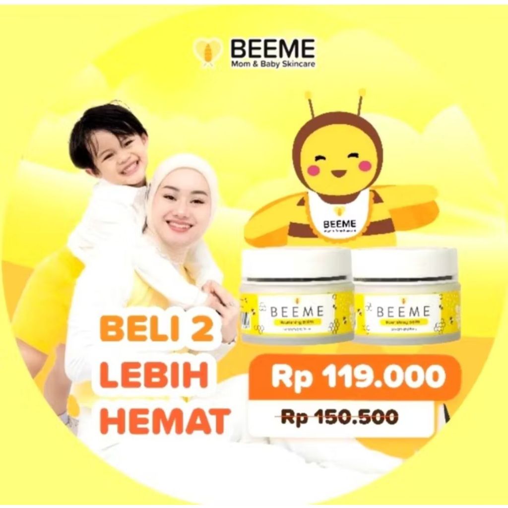 Jual BeeMe Nourishing Balm Pelembab Anti Stretch Mark Mengobati Puting ...