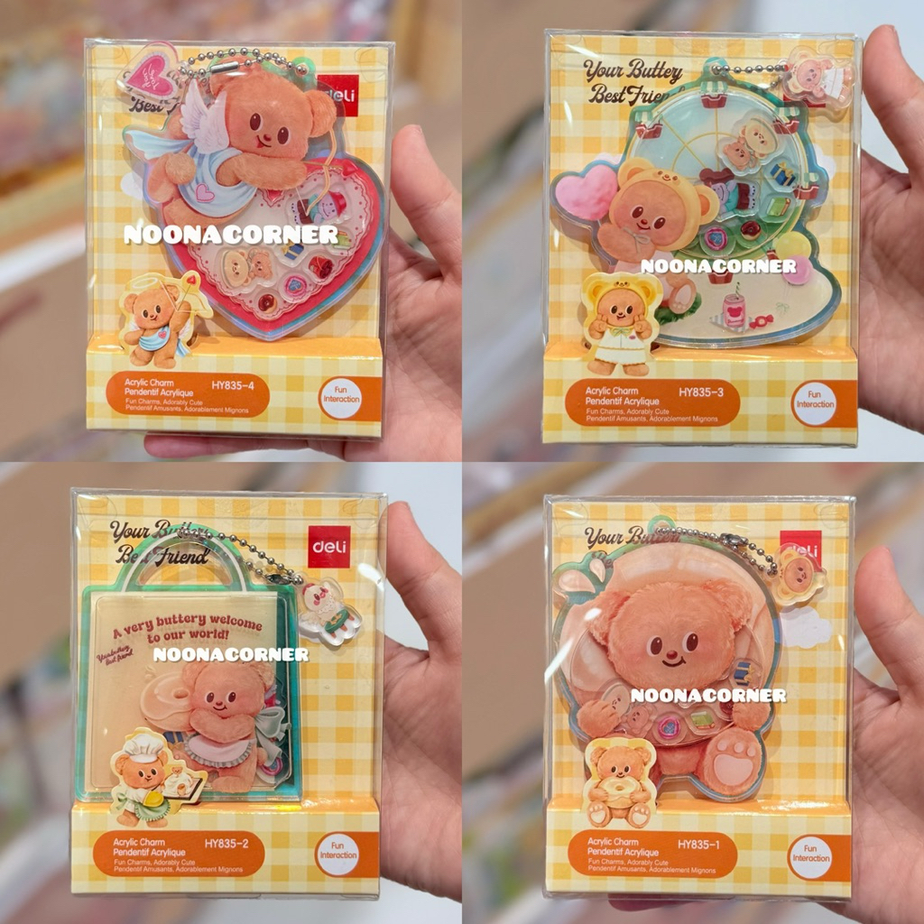 Jual Miniso x Deli ‼️ Keychain Acrylic / Gantungan Kunci Shaker ...