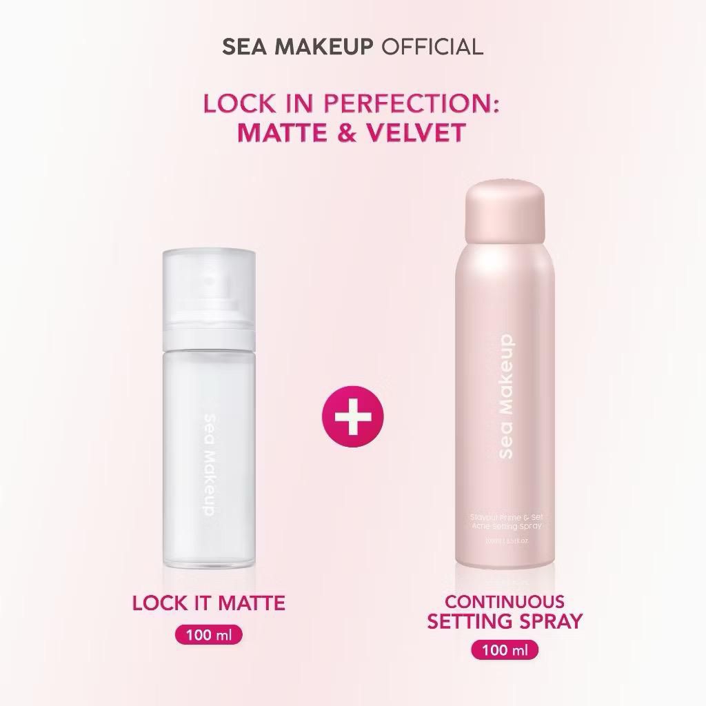 Jual Sea Makeup Lock It Matte Acne Setting Spray 100ml / Acne Cover ...