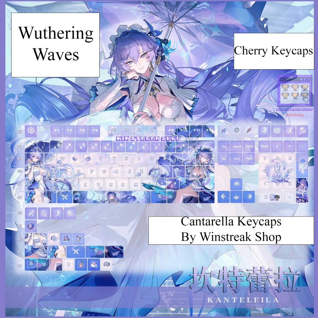 Jual Wuthering Waves Keycaps - Cantarella Keycaps PBT / PBT Cantarella ...