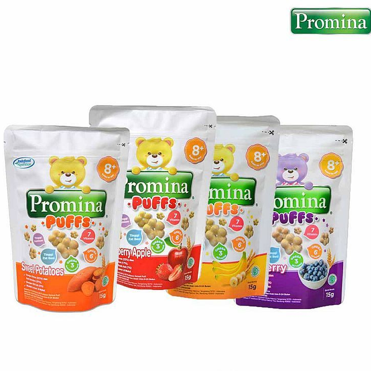 Jual PROMINA PUFF MPASI SNACK BAYI POUCH EKONOMIS 8 BULAN INSTAN BEBAS ...